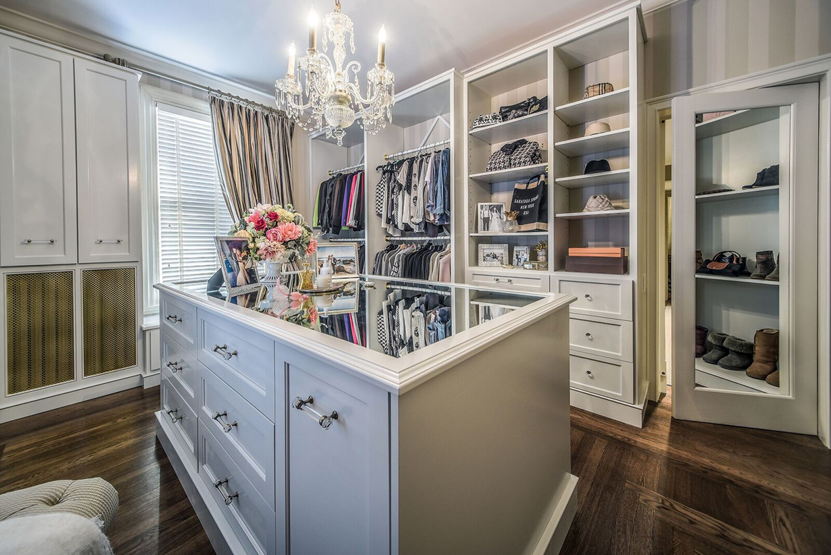 Custom Designed Walk in Closet - CMC Design Studio